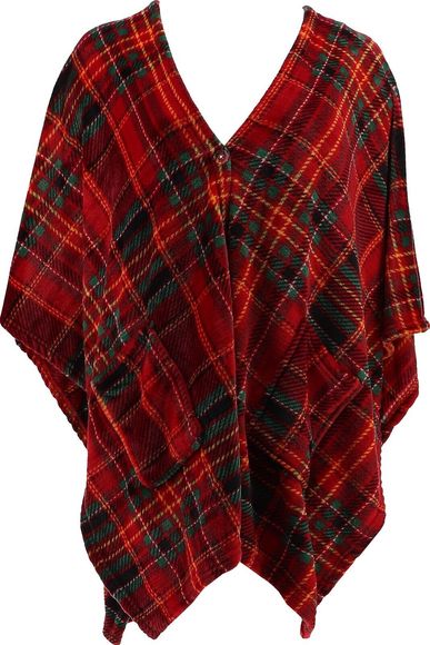 Warm Cozy | Bedding | Warm Cozy Angel Wrap Red Tartan Plaid 75372p ...